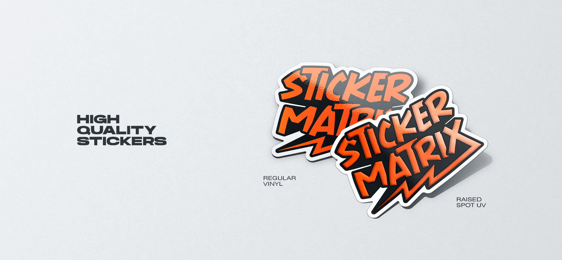 Sticker Matrix specializes in printing raised spot UV Sticker